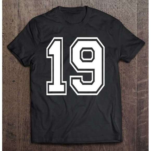 Gildan | Tops | Number 9 Sports Player Team Numbered Jersey Tshirt ...
